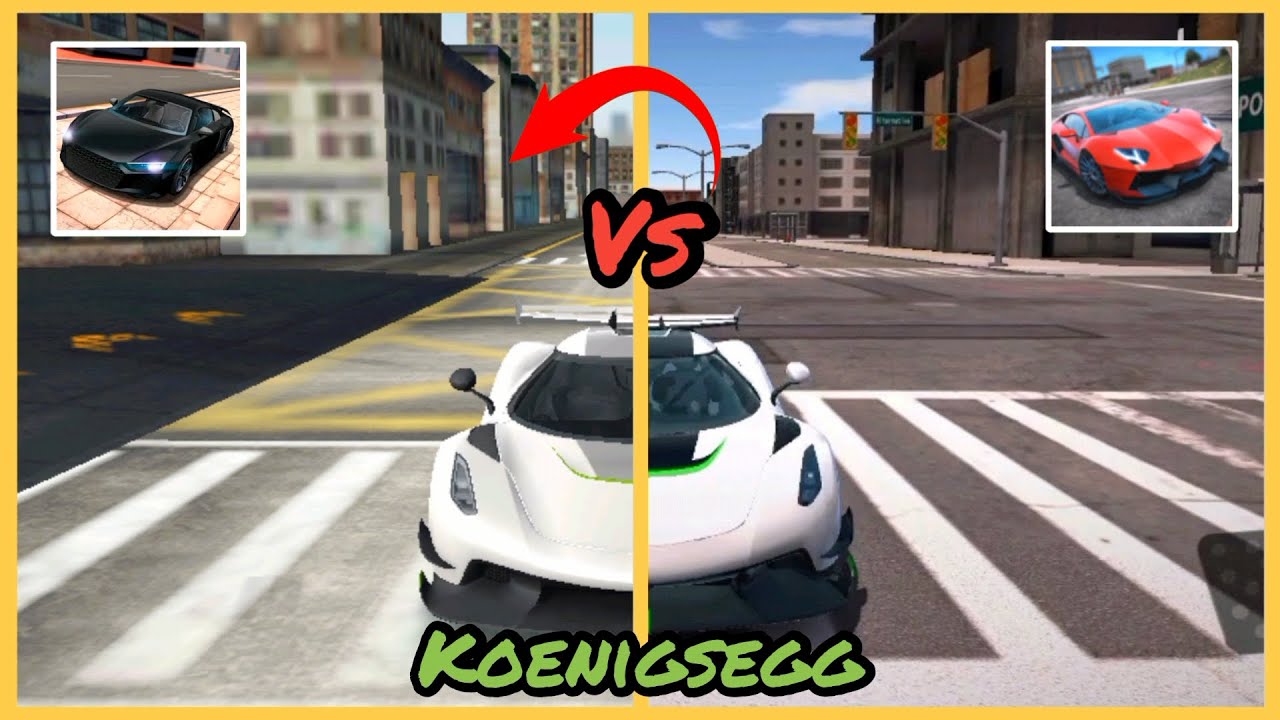 Koenigsegg in extreme car driving vs koenigsegg in ultimate car driving ...