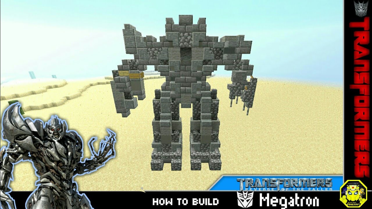 Minecraft - how to build Megatron | Transformers 2 Revenge of the ...