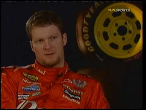 OLD - Dale Jr Interview on Daytona 500 (bud #8 car) - YouTube