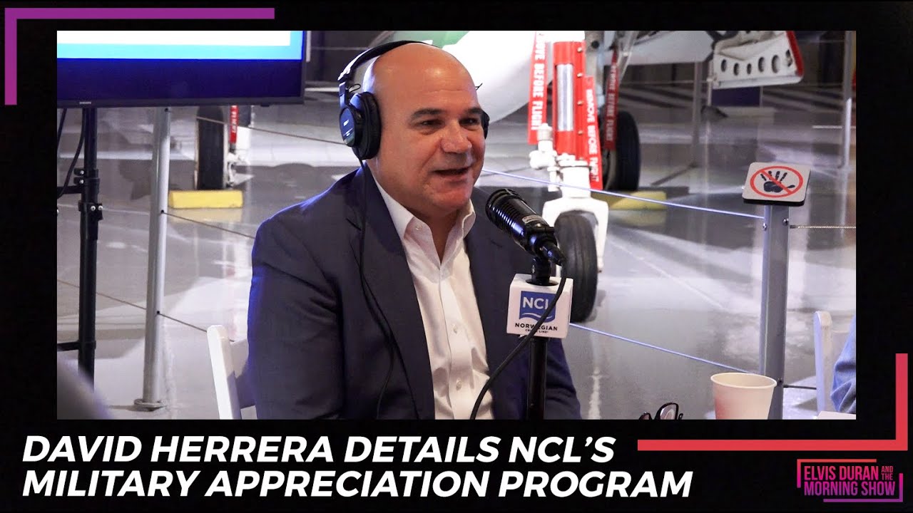 David Herrera Details NCL’s Military Appreciation Program | Elvis Duran ...