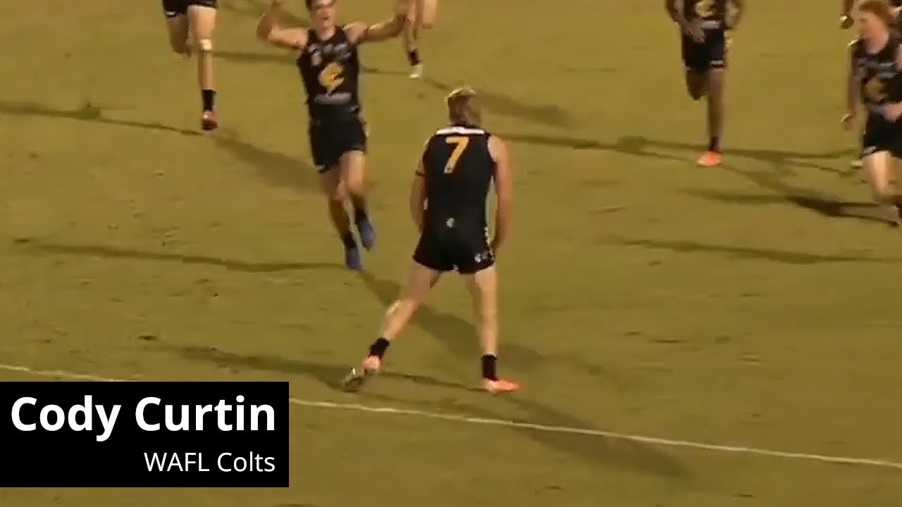 Cody Curtin - 6 Goal Haul - WAFL Colts Round 15 - YouTube