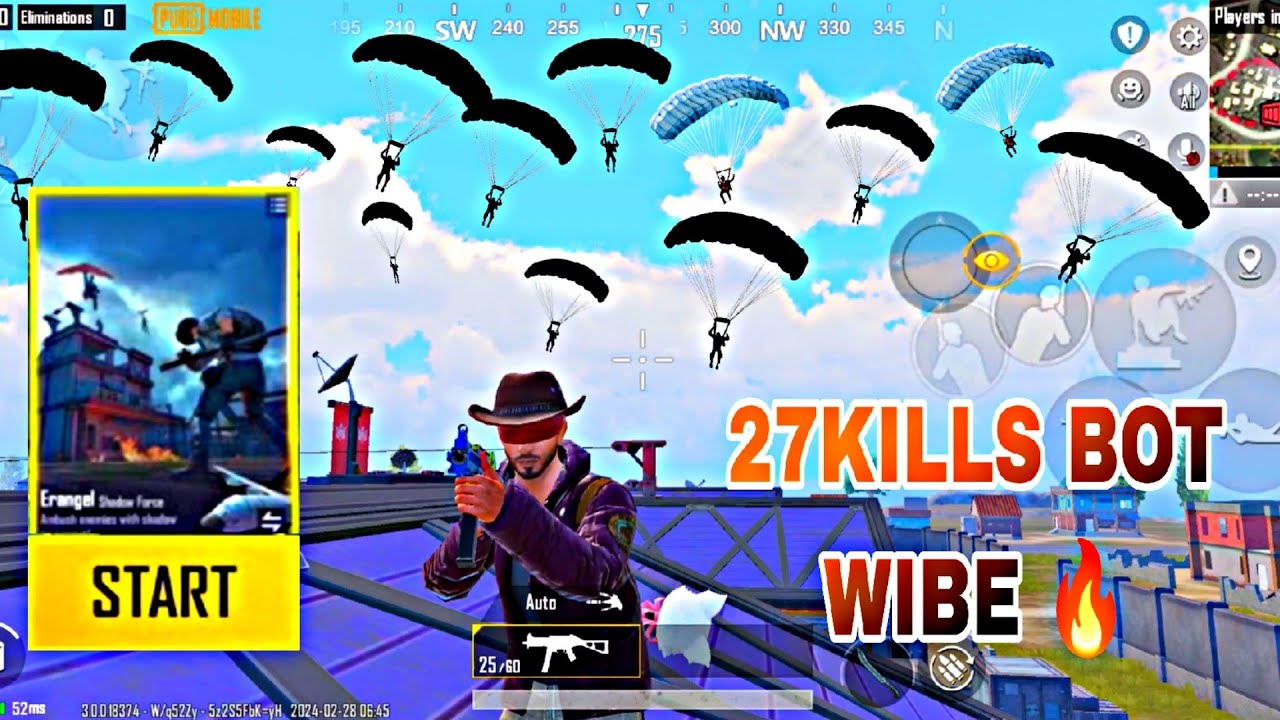 Bot pranke 🤣 . PUBG MOBILE 27 kills bot WIBE SOLO VS SQUAD 😈 - YouTube