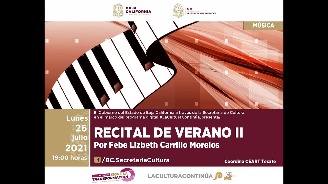 RECITAL DE VERANO con Febe Lizbeth Carrillo Morelos - YouTube