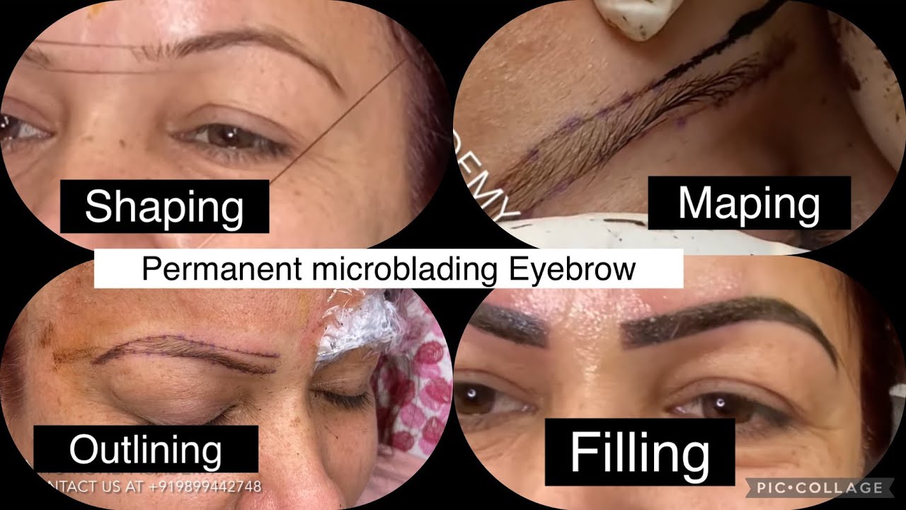 Permanent Microblading Eyebrows - YouTube