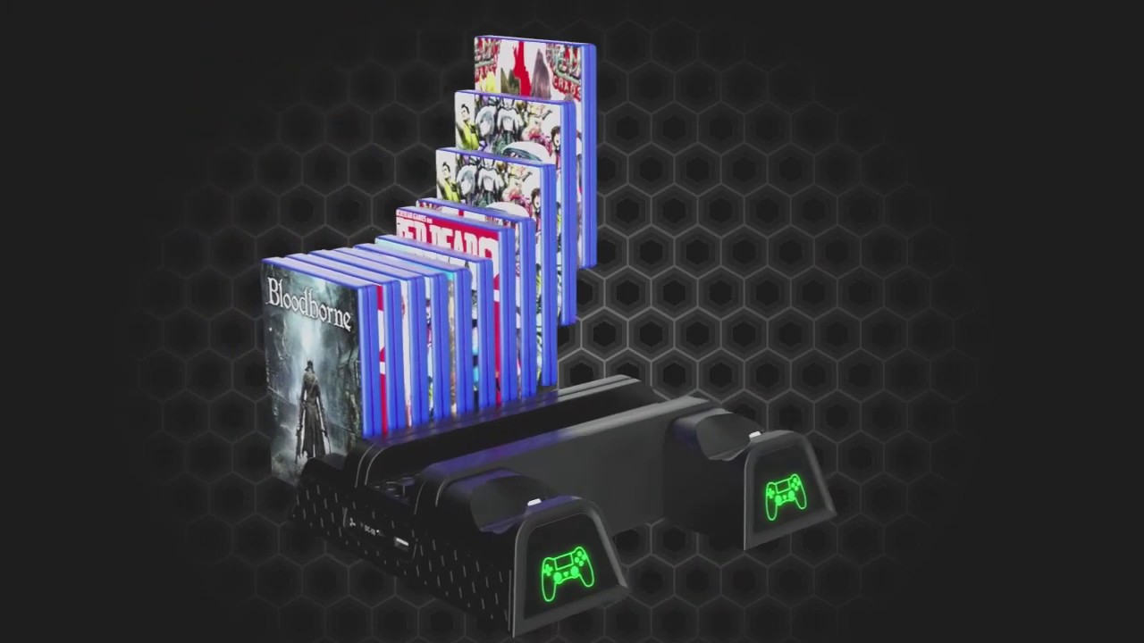 OIVO Regular PS4 Pro Cooler, Multifunctional Vertical Cooling Stand ...