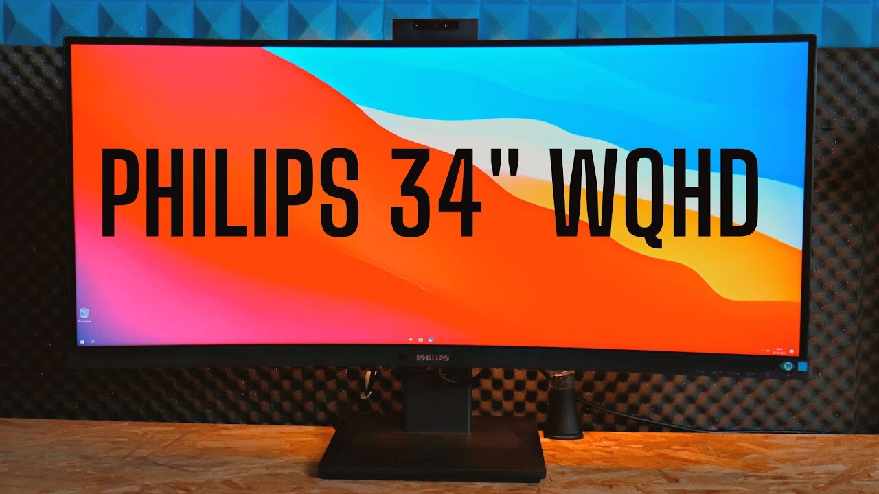 MONITOR COM WEBCAM INCORPORADA | PHILIPS 34B1U5600CH - YouTube