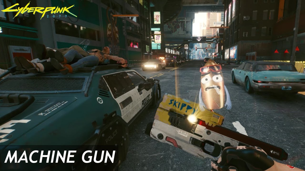 Cyberpunk 2077, Skippy - MACHINE GUN - YouTube