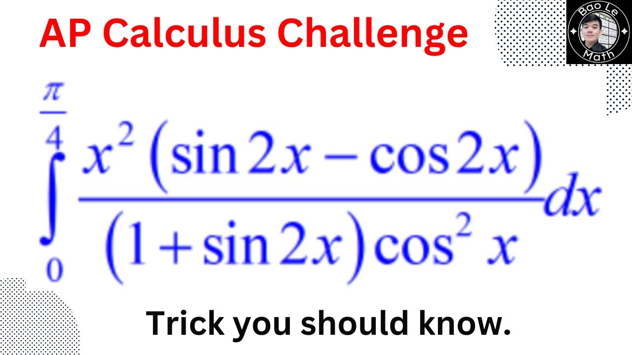 This Trig Integral Broke My Brain… | Math Olympiad - YouTube