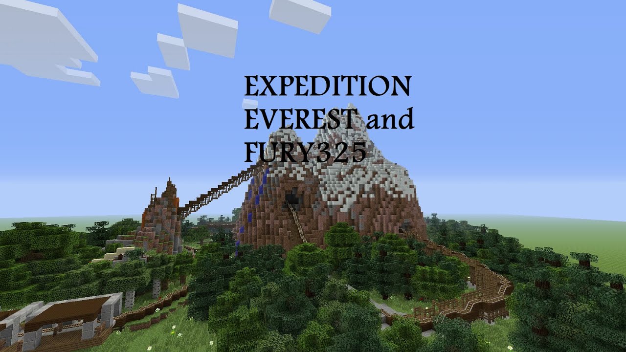 Expedition Everest, Fury 325 Construction Update: Minecraft - YouTube