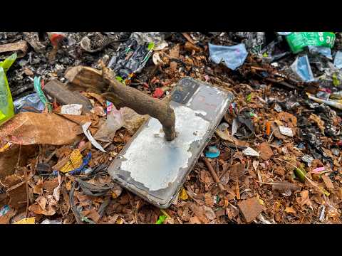 Looking for Used Phones in Abandoned Landfills | Restoration of a Damaged OPPO Phone