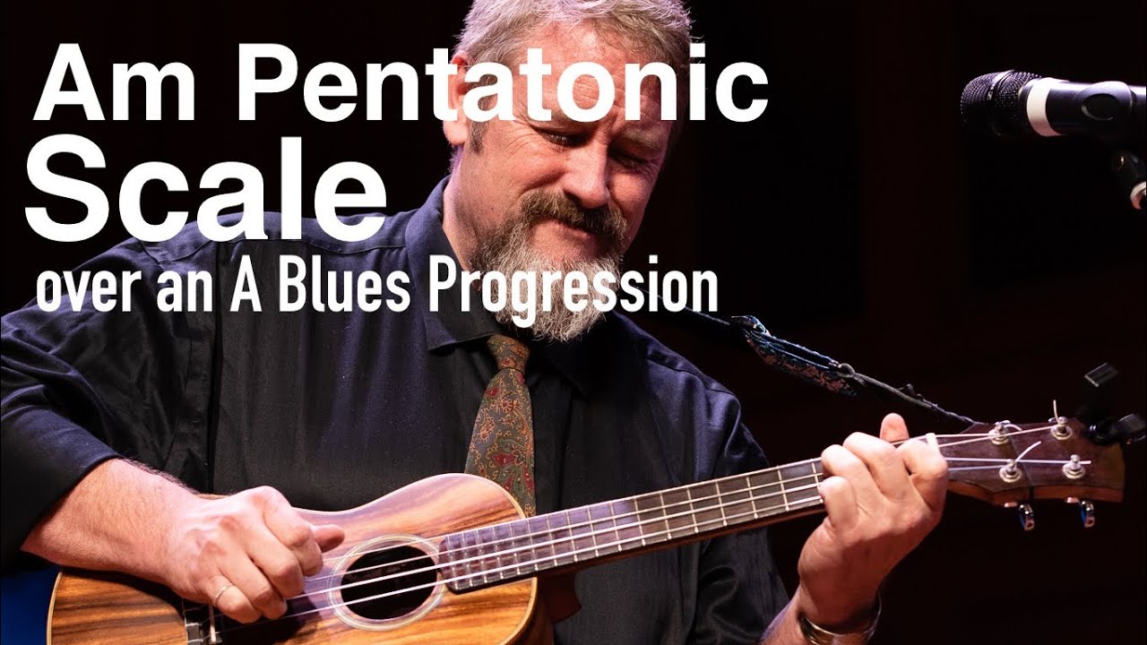 Am Pentatonic Scale (over an A blues progression) - YouTube