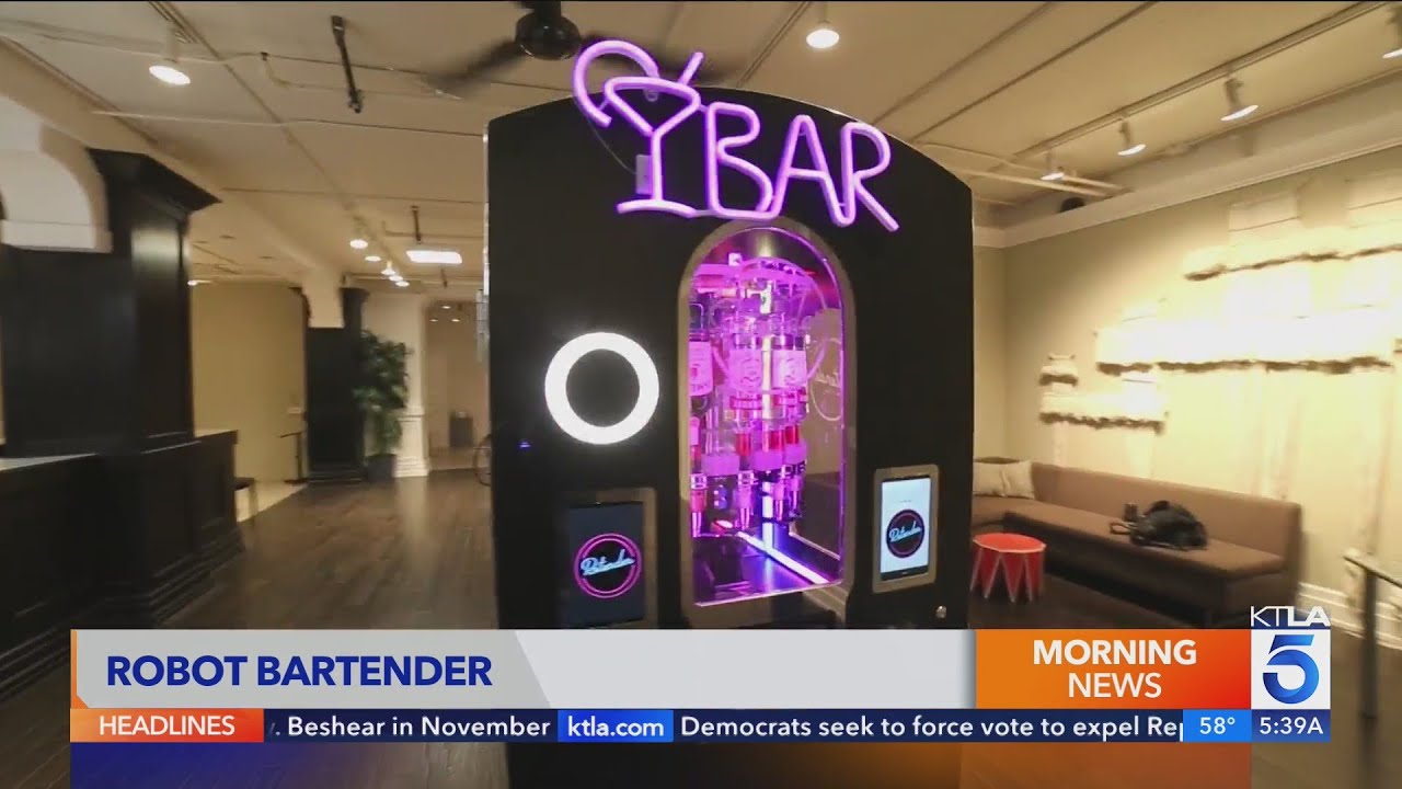 Rotender is like a jukebox for mixed drinks - YouTube