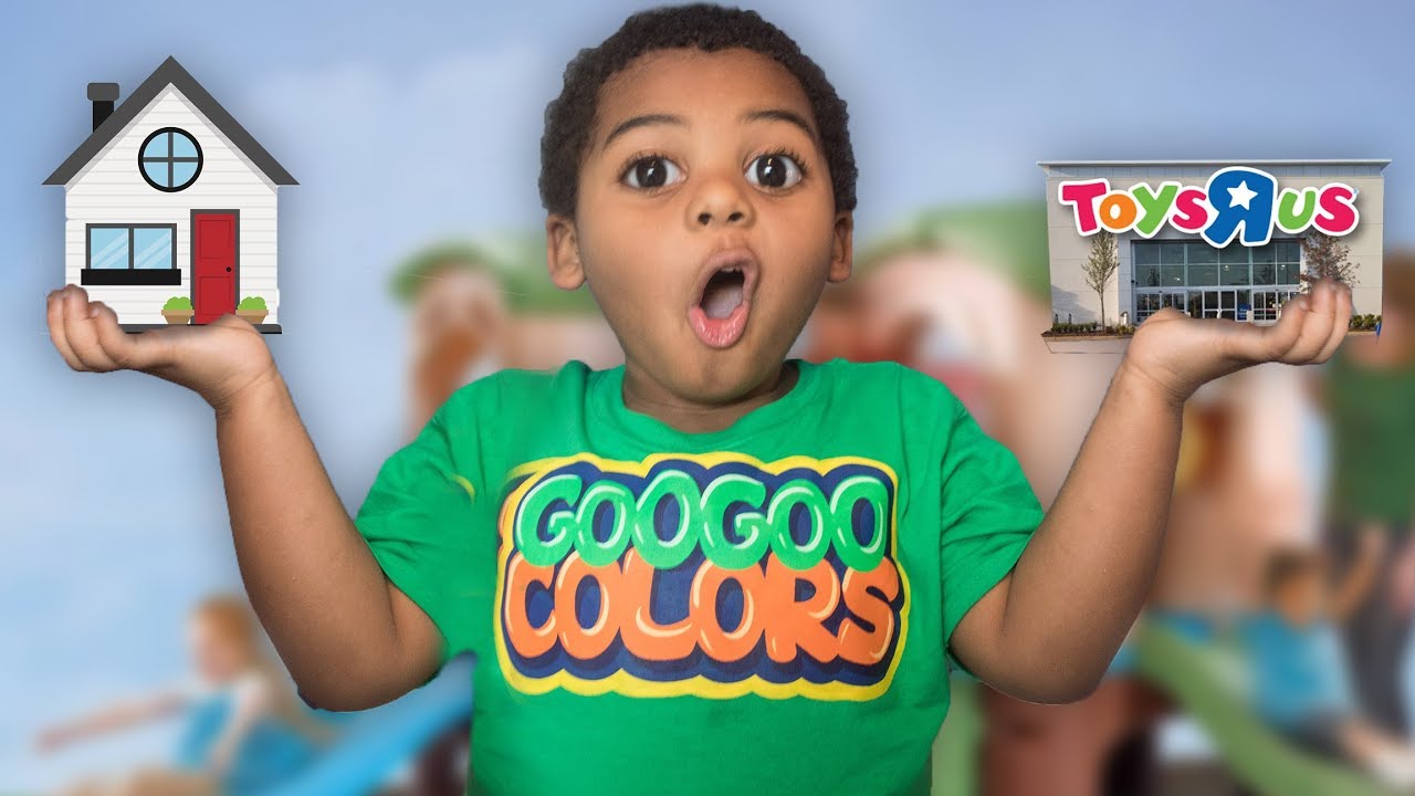 GOO GOO GAGA TURN HOUSE INTO TOYS R US! Learn how to spell Toy - YouTube