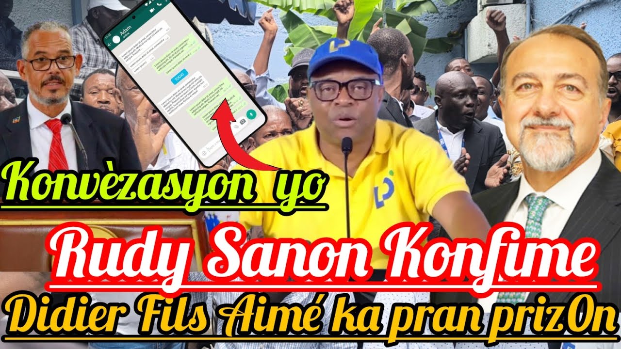 Flash😱🆘Konvèzasyon Rudy Sanon ak PM lan Rudy konfime PM lan ka pran ...