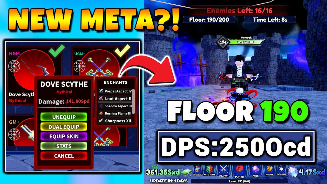 How to boost Weapons Damage and reached Floor 190 in Infernal Castle ...