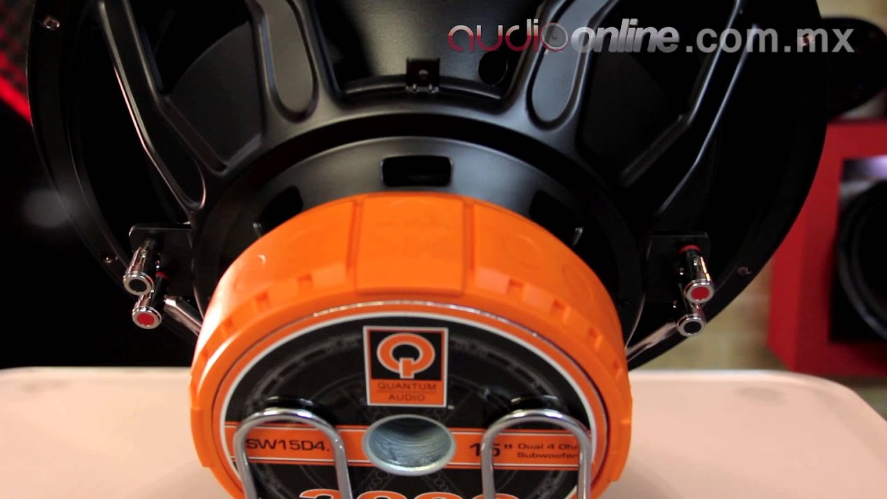 Subwoofer Quantum QSW15D4.4 - Audioonline.com.mx - YouTube