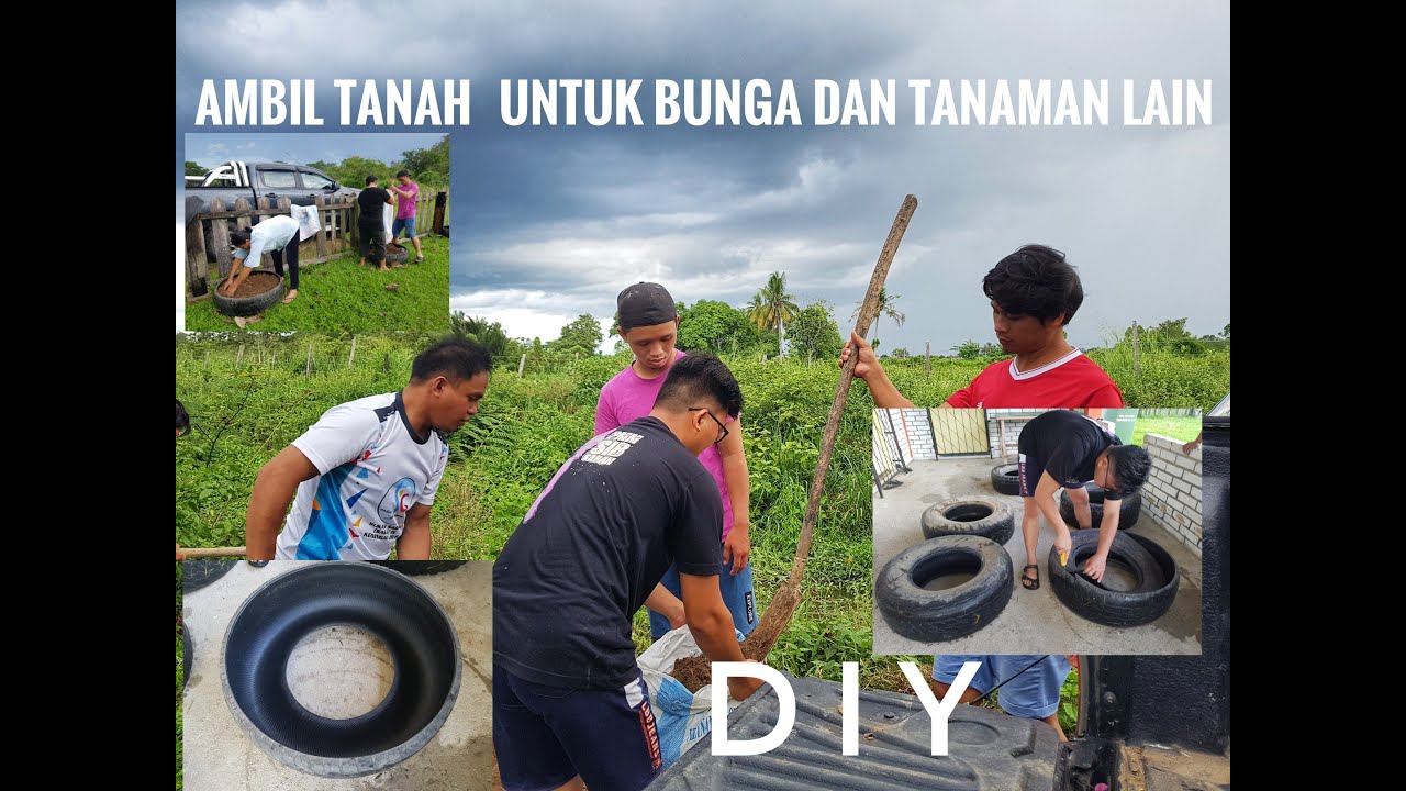 Si Penjual Tanah😅 | Ambil Tanah untuk Tanaman | DIY Tayar - YouTube