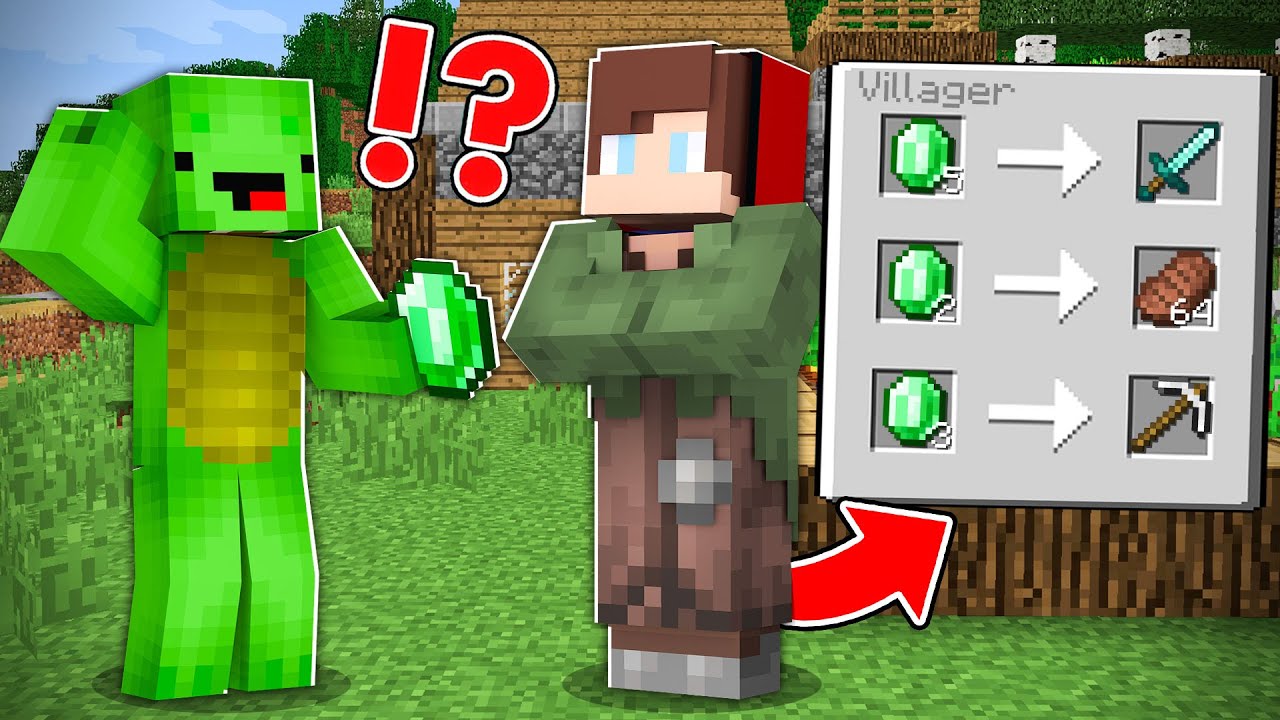 How JJ Pranked Mikey with a Morph Mod in Minecraft - Maizen JJ and Mikey - YouTube