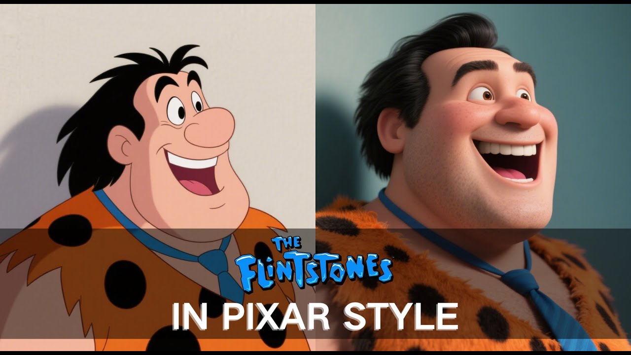 Real-Life Flintstones: AI Reimagines Fred, Wilma & The Gang!#disney ...