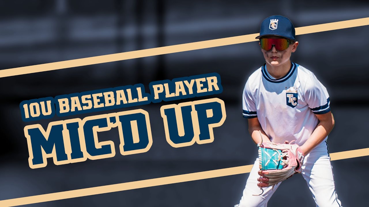 10U Baseball Player Mic'd Up for the Tourney! - YouTube