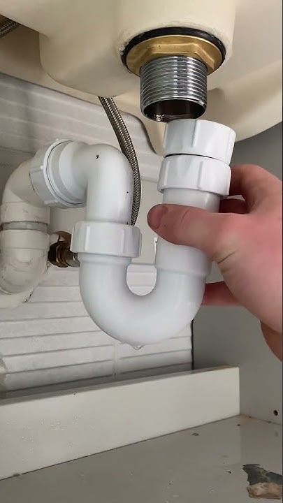 How to replace your basin waste 🤷‍♂️ - YouTube