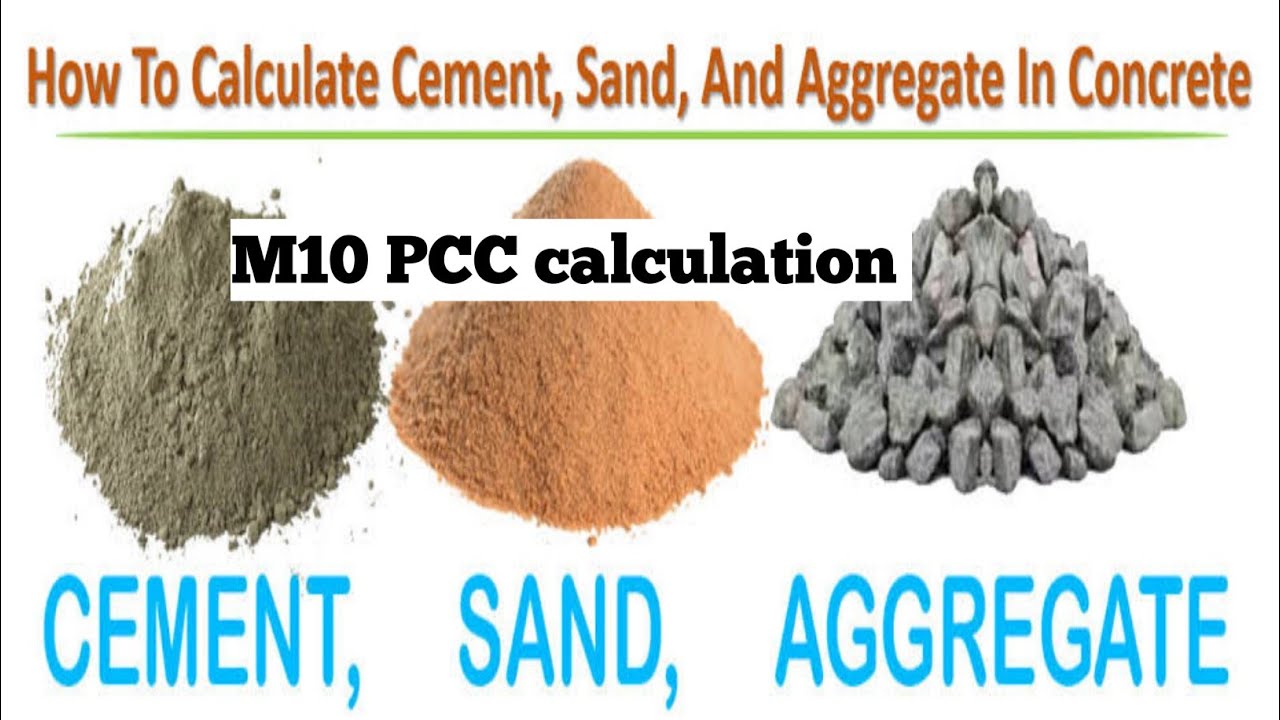 How to calculate cement Sand Aggregate in Concrete for M10 ? - YouTube