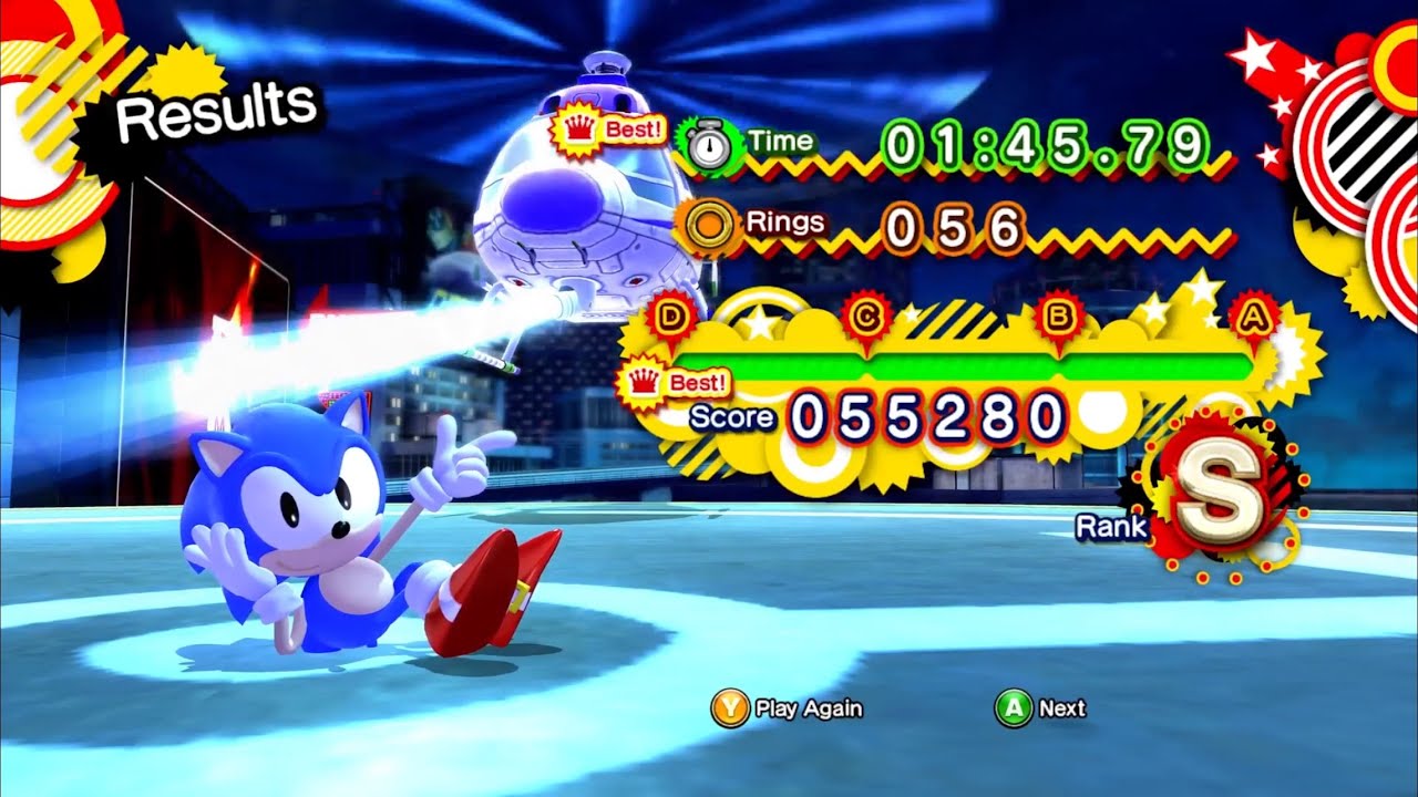 Sonic Generations: Speed Highway Act 1 - Stage S Rank - YouTube