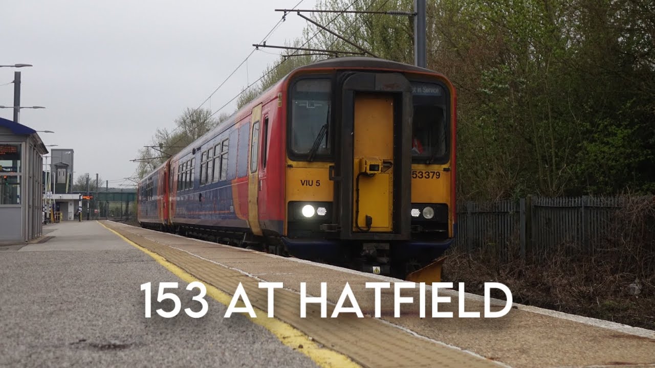 Ex EMR class 153 on test | Hatfield station | 31.3.24 - YouTube
