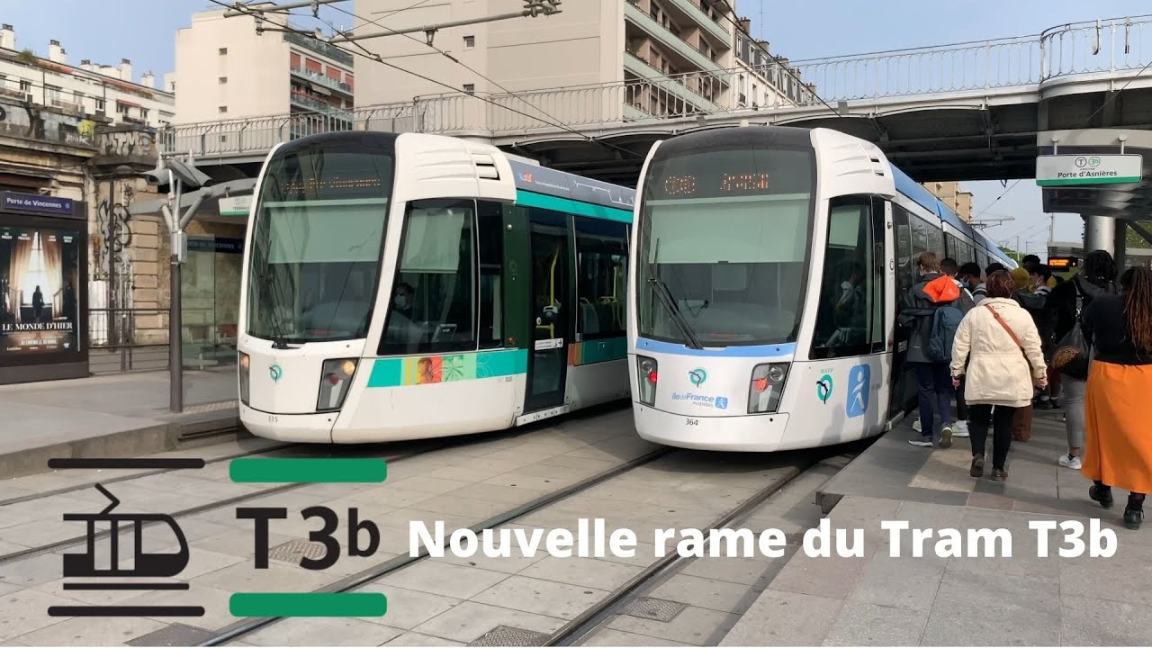Nouvelle rame du Tram T3b - YouTube
