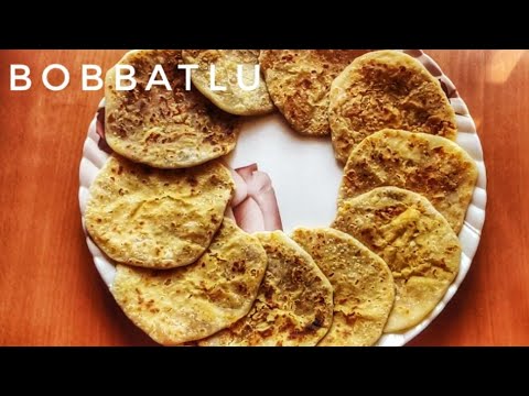 Bobbatlu recipe || Puran poli || #festivalspecial బొబ్బట్లు - YouTube