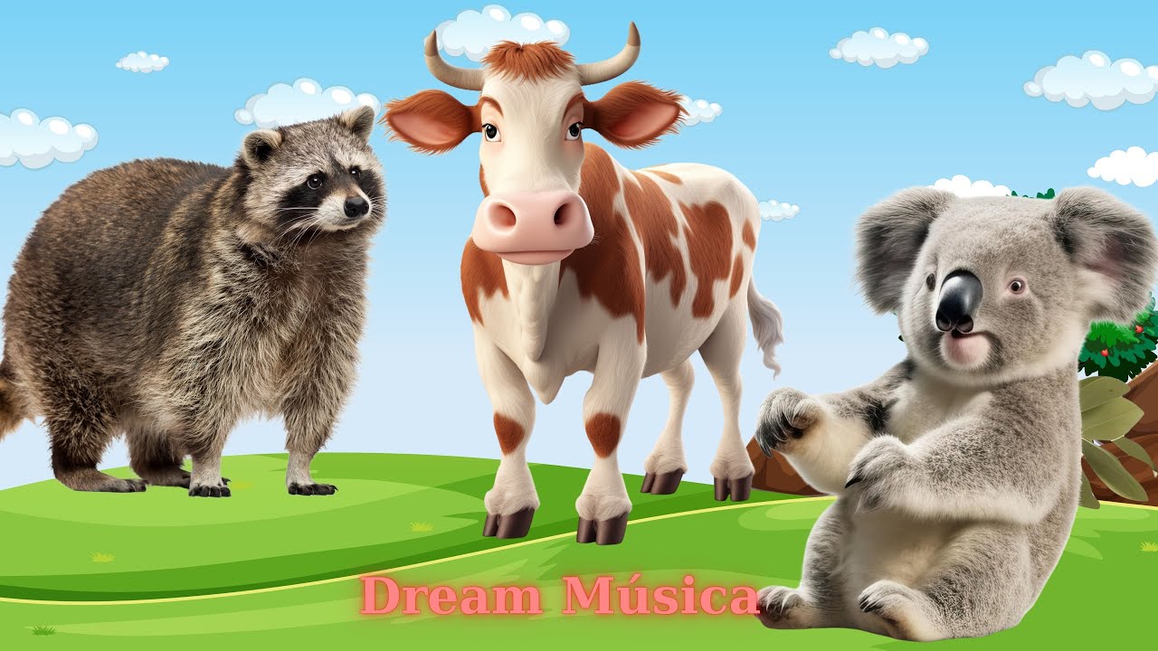 Soothing Animal Sounds: Raccoon, Cow, Koala Bear, Monkey, Elephant ...