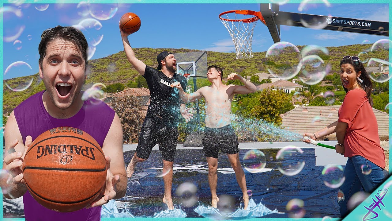 LOW RIM SLIP N SLIDE BASKETBALL PART 2! - YouTube