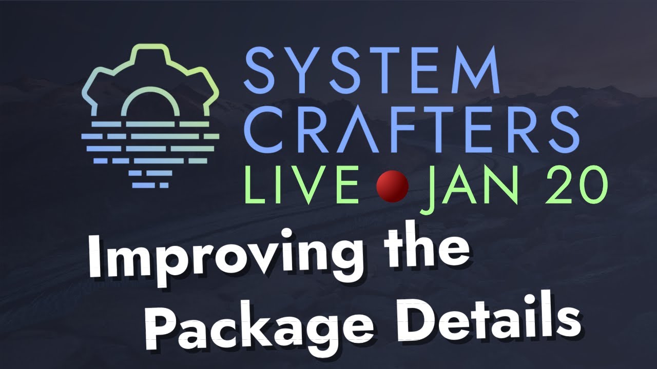 Improving the Package Details - Crafter Hours - YouTube