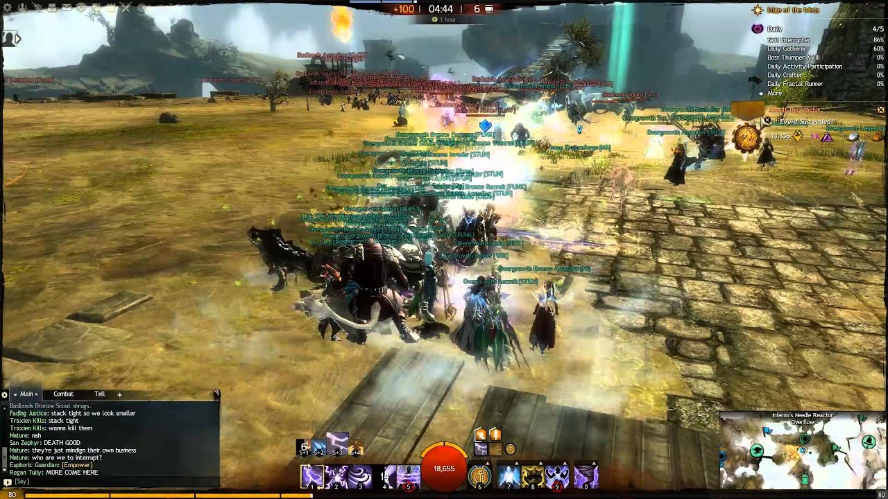 Guild Wars 2 Edge of the Mists 3 Way Zerg Battle WvW Part 1 - YouTube