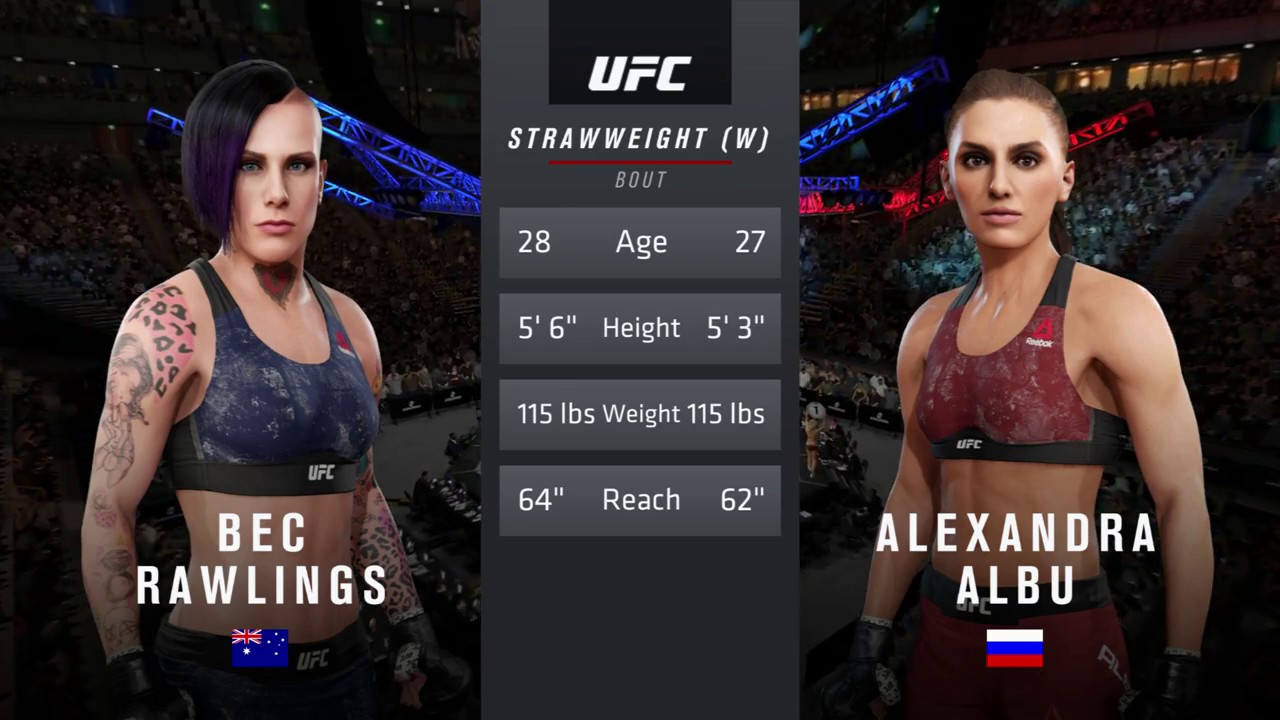 EA UFC 3: Ranked Online: Bec "Rowdy" Rawlings vs Aleksandra "Stitch ...