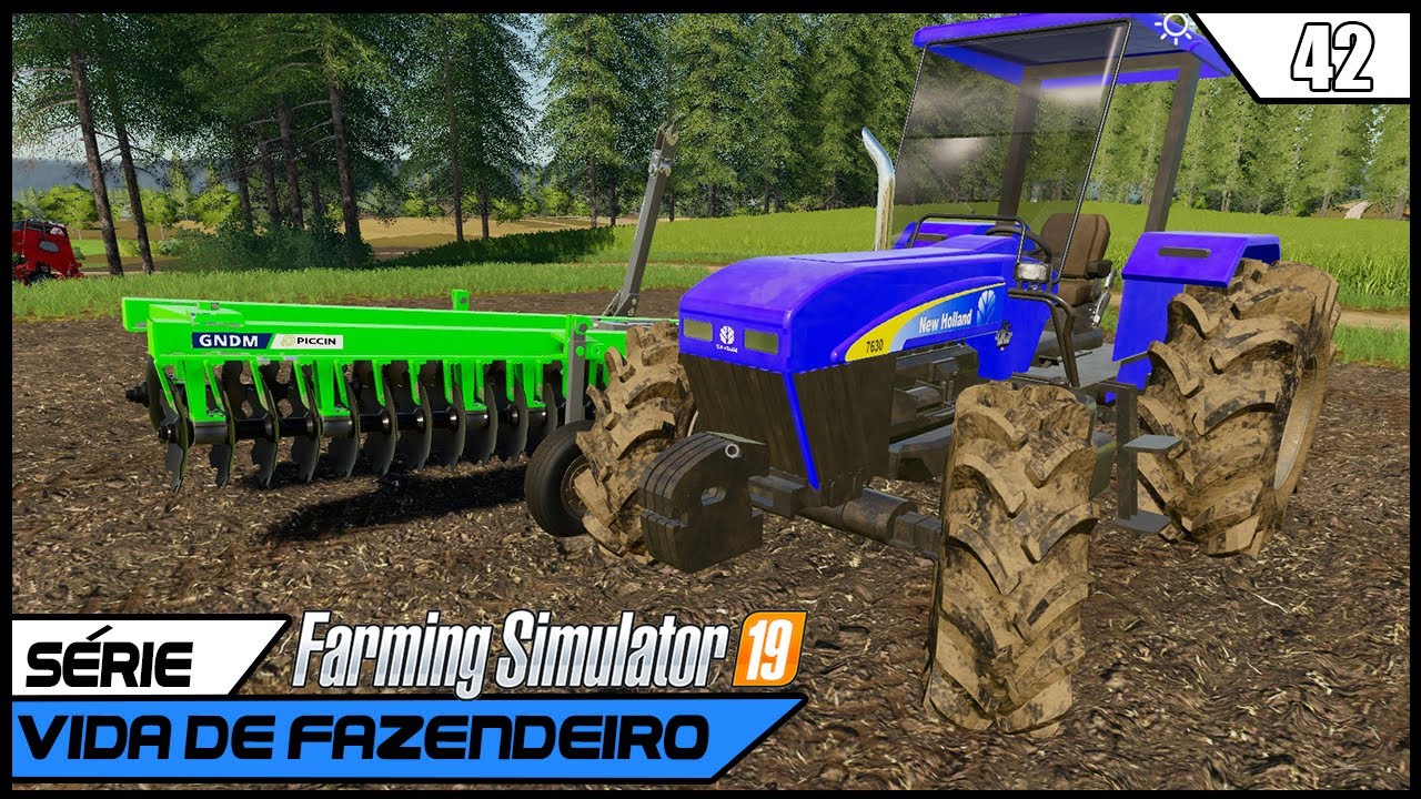 PASSANDO GRADE NIVELADORA NO ALGODÃO! | FARMING SIMULATOR 19 #42 - YouTube