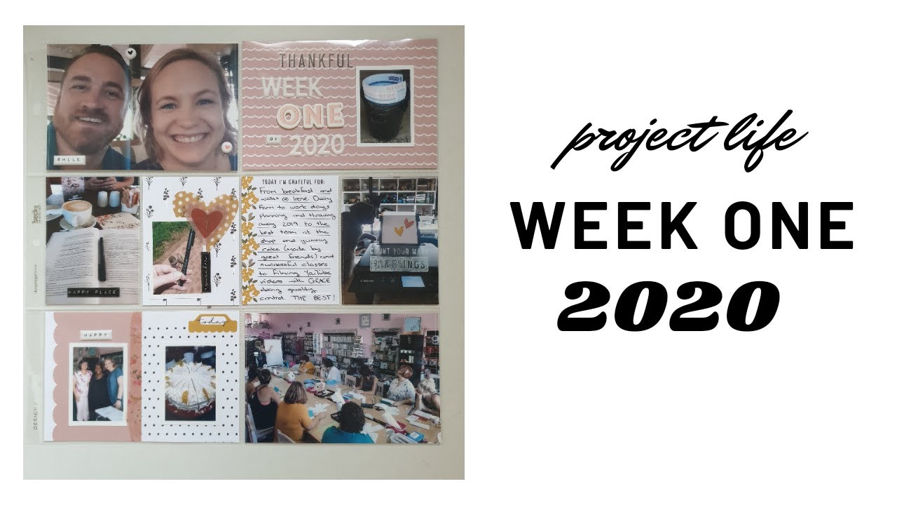 Project life 2020 - week 1 - YouTube