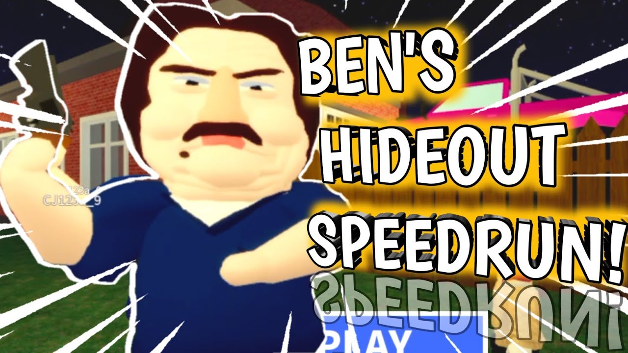 ROBLOX BEN'S HIDEOUT ESCAPE - SPEEDRUN OBBY - Roblox obby gameplay ...