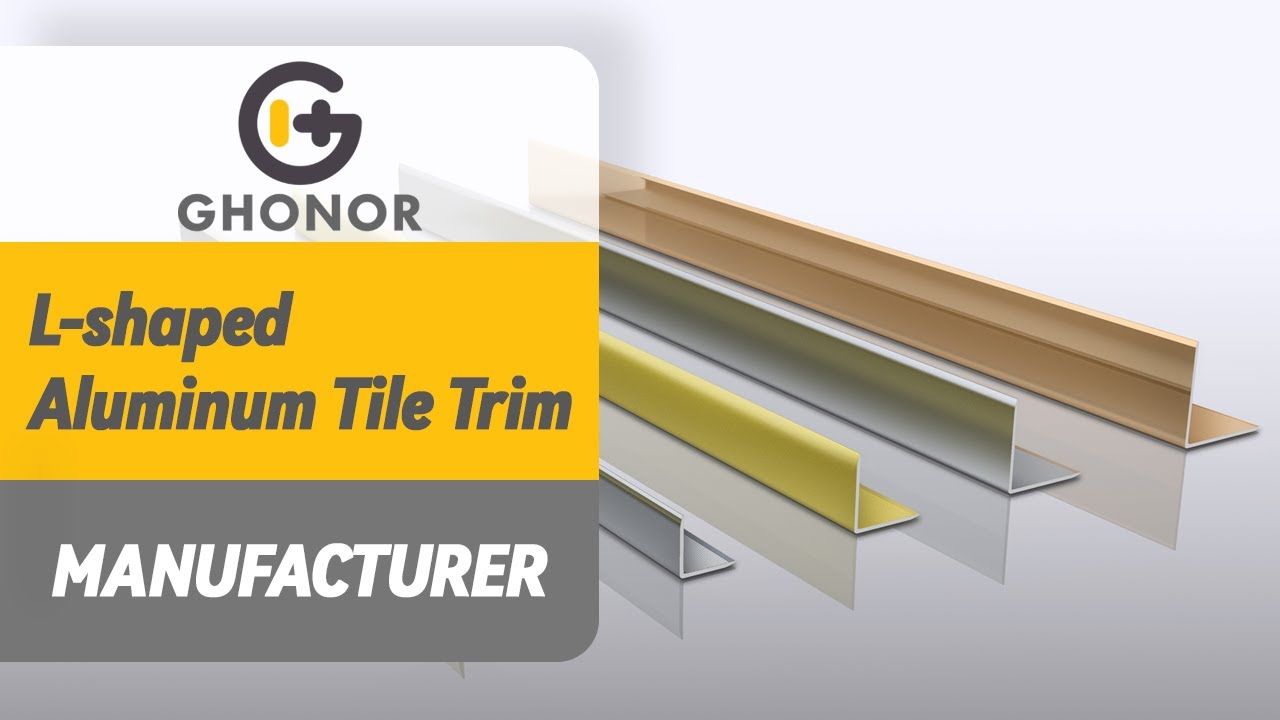 Take a quick look on our L-shaped aluminum tile trim - YouTube