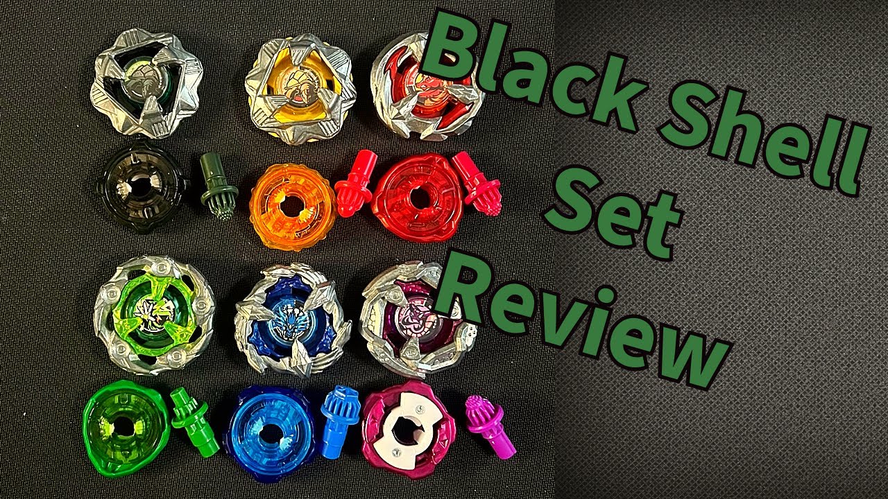 Beyblade X Black Shell BX-35 Full Set Review - YouTube