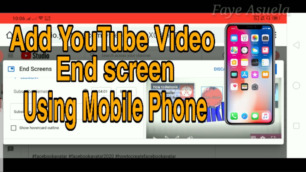 HOW TO PUT END SCREEN ON YOUTUBE VIDEO USING MOBILE PHONE - YouTube