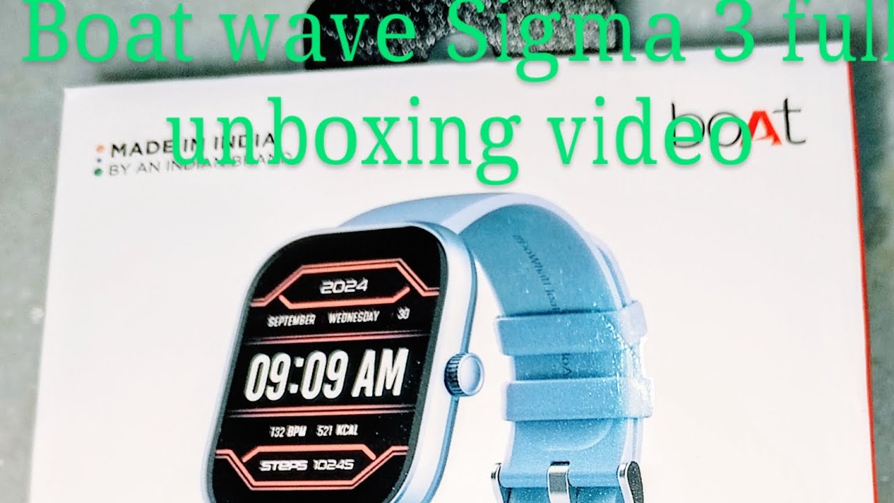 Boat wave Sigma 3 full unboxing video - YouTube