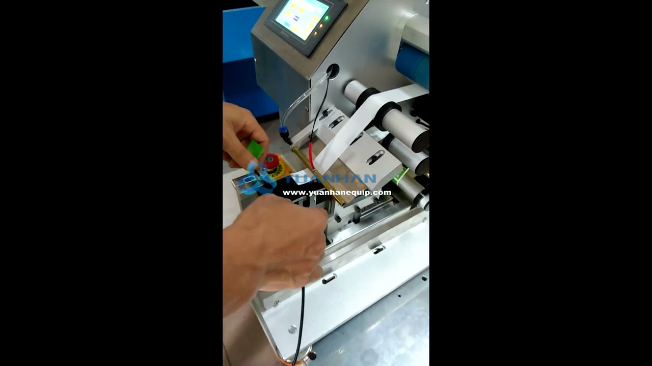 Semi-automatic Cable Label Folding Machine, Wire Flag Label Application ...