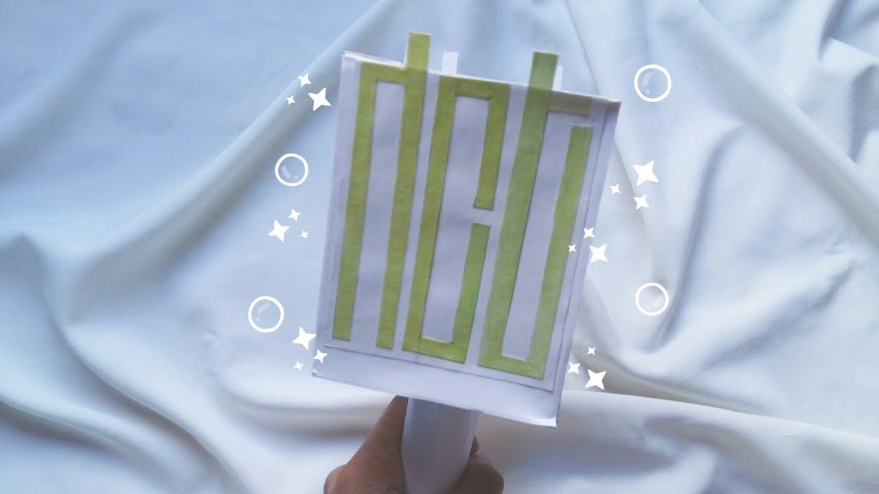 DIY NCT Lightstick o Kpop Lightstick Diy - YouTube