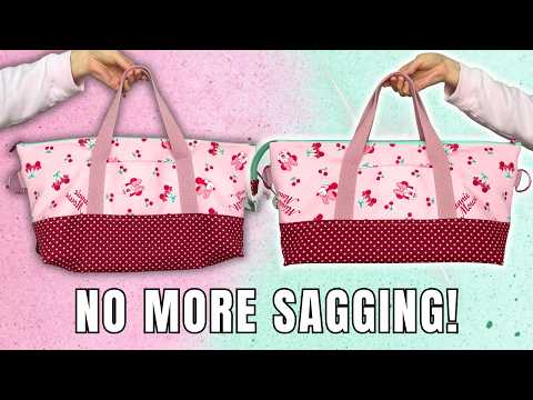 This is why my tote bags never sag 🧵 Here's the simple fix