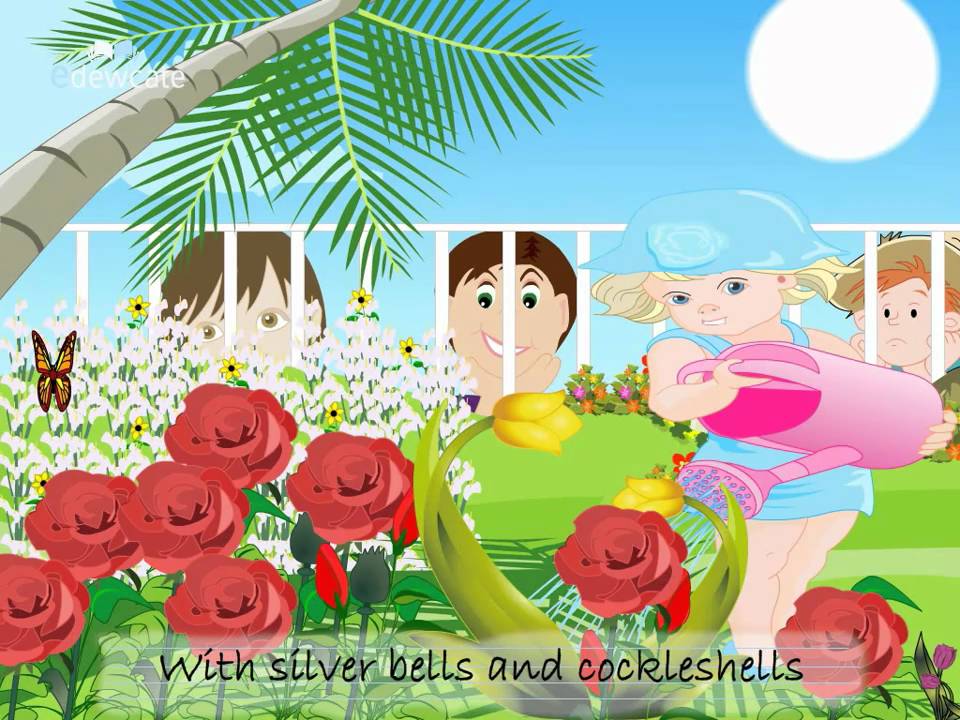 English Nursery Rhymes for Children - Mary Mary Quite Contrary - YouTube