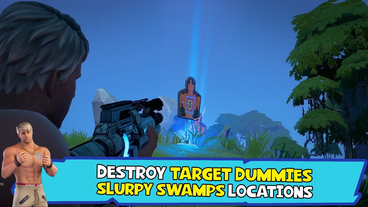 Slurpy Swamps Target Dummy Locations - Legendary Quest - Fortnite - YouTube