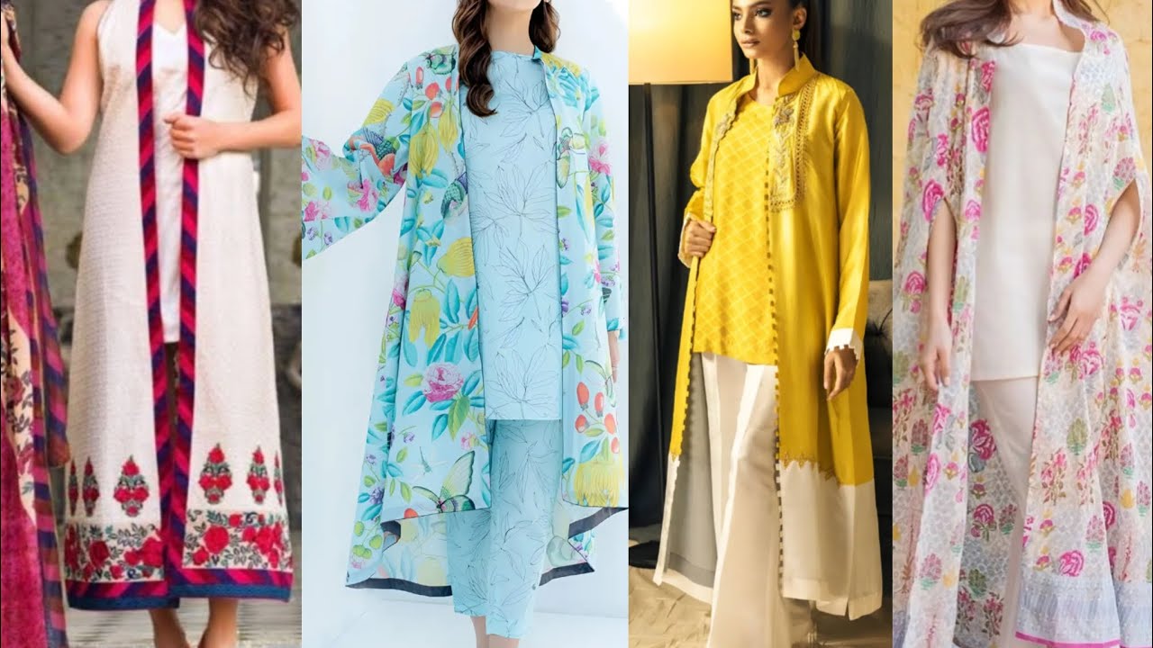 Front Open Shirt Design Ideas 2025/Gown Style Front Open Double Shirt ...