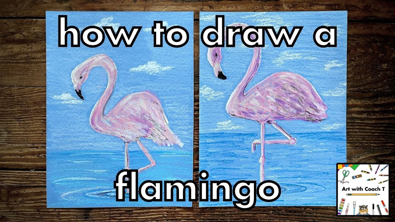 How to Draw a Flamingo Step by Step | Art for Kids - YouTube