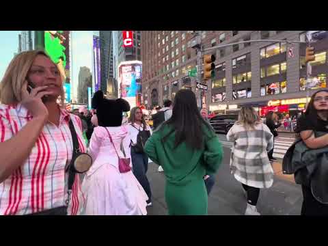 New York Şehri    Ünlü  Times Meydanın  Yürüyüş Turu #NYC